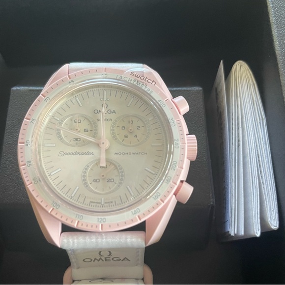 Omega | Accessories | Omega Swatch Bioceramic Venus Pink Moonswatch ...